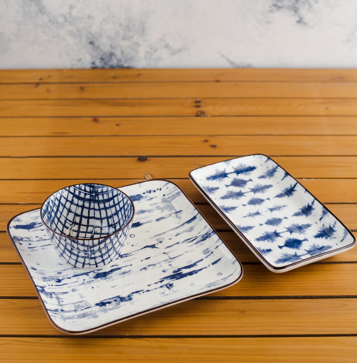 BATIK Rectangular Side Plate 8″