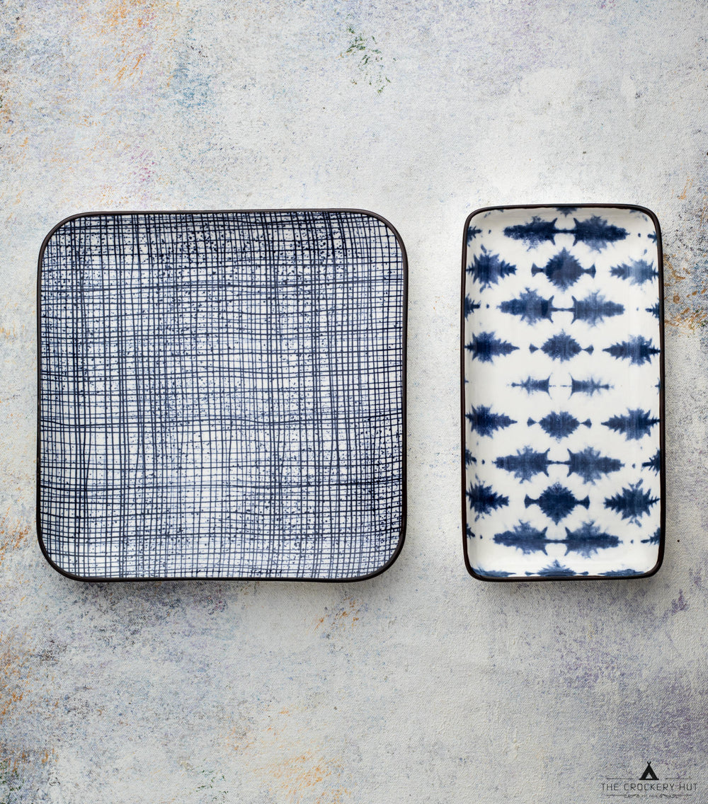 BATIK Rectangular Side Plate 8″